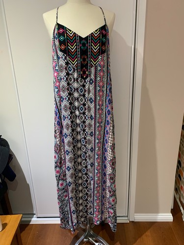 Dotti Maxi Dress, Multi-coloured, Size 12, Good Condition | eBay Australia