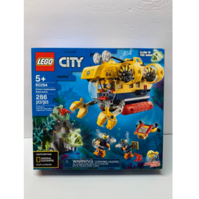LEGO CITY: Ocean Exploration Submarine (60264) Building Kit 286pcs ...
