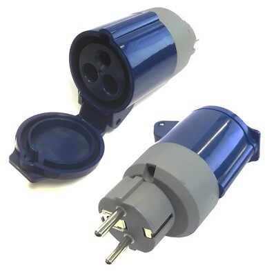 EURO HOOK UP CABLE CONVERSION ADAPTOR PLUG 230v camping caravan ...