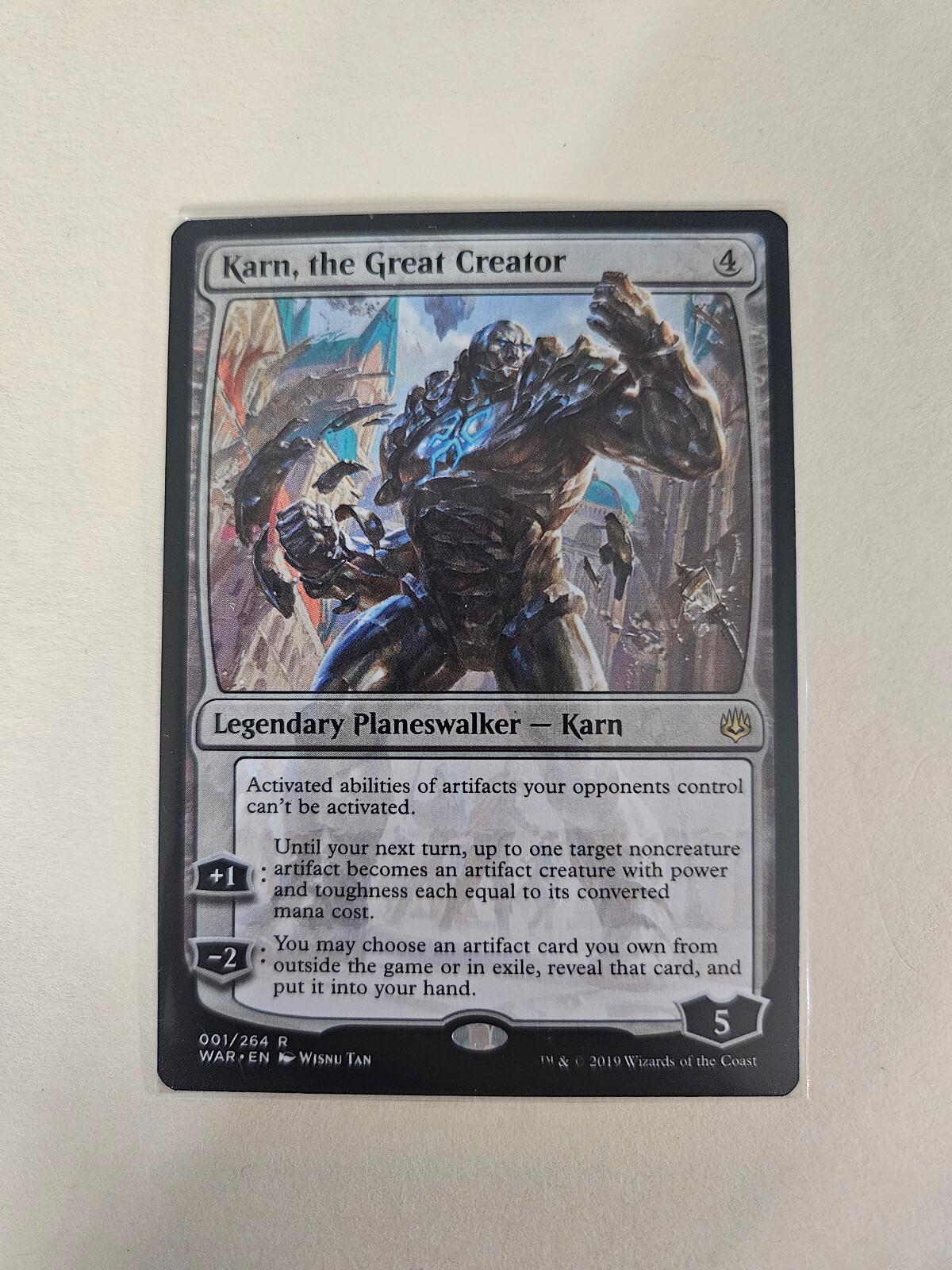 MTG Karn, the Great Creator War of the Spark 001/264 Regular Rare for ...