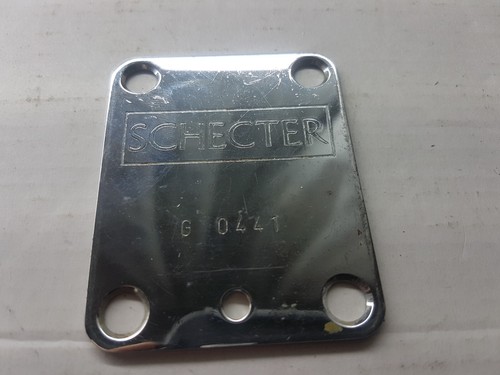 SCHECTER NECK PLATE with SERIAL NUMBER | eBay