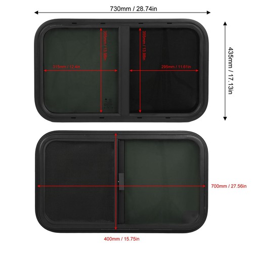 RV Window Replacement Tempered Glass Slide For Construction Vehicles ...