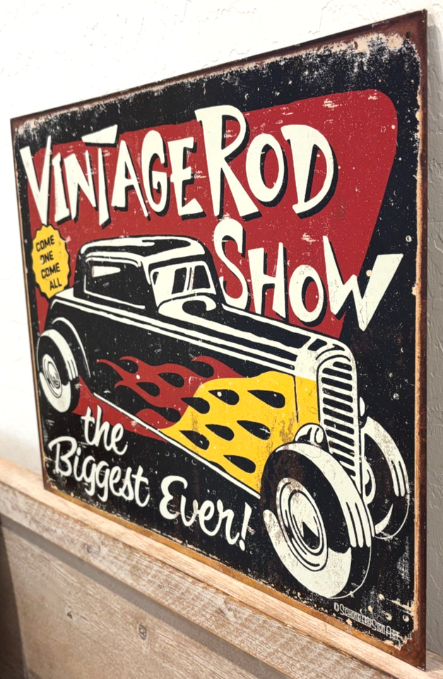 Vintage Rod Show Metal /Tin Sign! The Biggest Show Ever! 12.5" X 16 ...