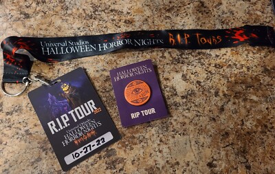 HHN RIP Tour 2022 Button and Lanyard (UNIVERSAL STUDIOS ORLANDO ...