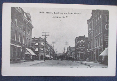 ca1910 Oneonta New York Main Street Postcard | eBay