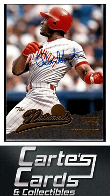 Ron Gant 1996 Pinnacle #152 NAT Cincinnati Reds TTM/IP Signed ...