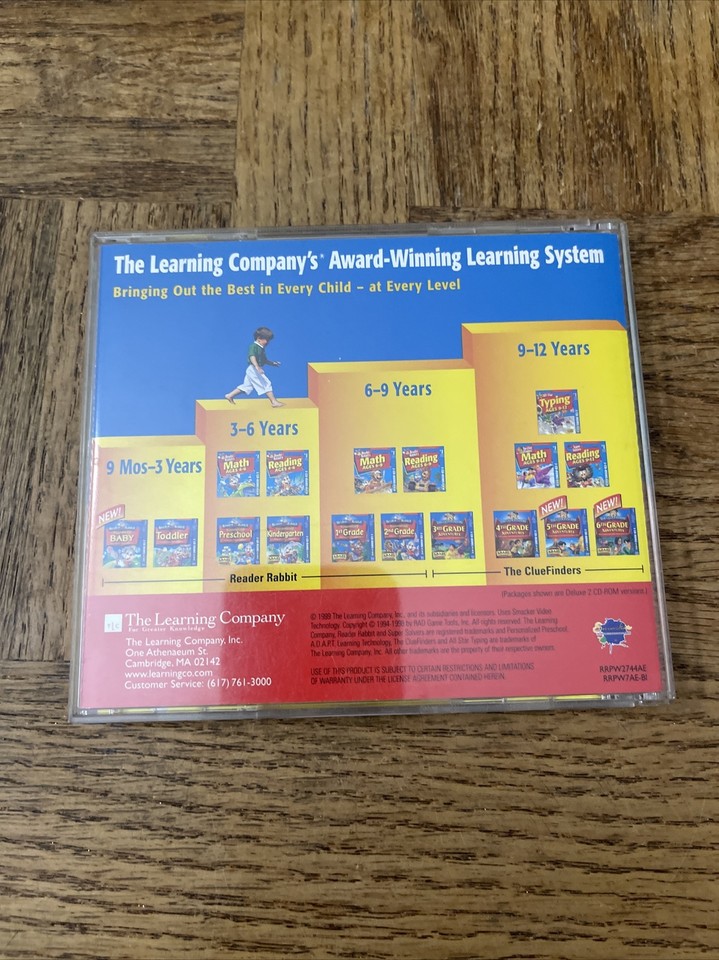 Reader Rabbit Preschool PC CD Rom Game-Rare Vintage | eBay