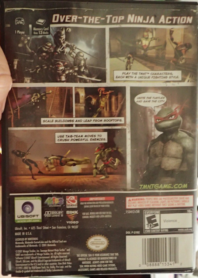 TMNT CIB (Nintendo GameCube, 2007) Ninja Turtles Game - Tested ...