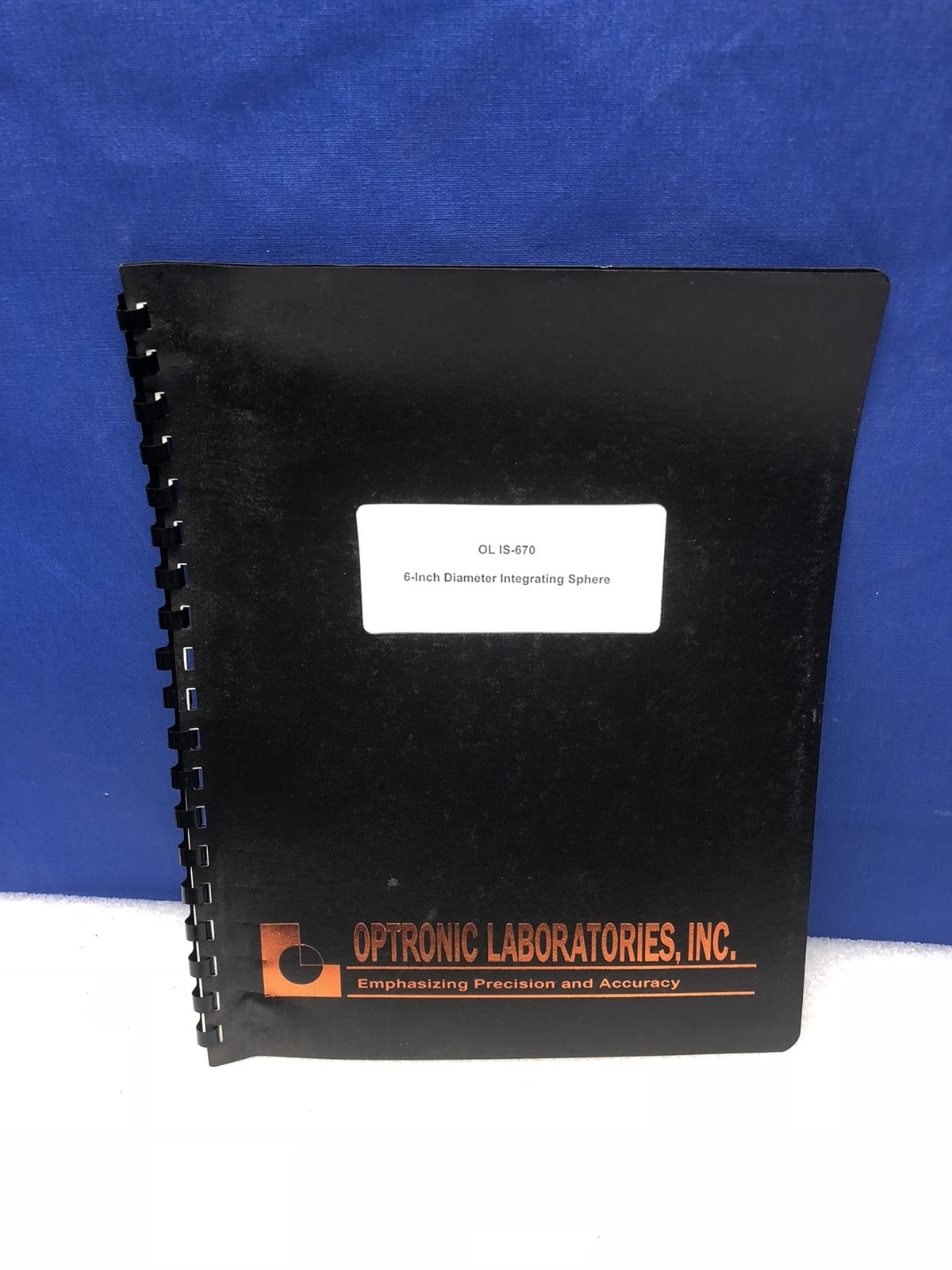 OPTRONICS LABORATORIES OL IS-670 6-INCH DIAMETER INTEGRATING SPHERE ...