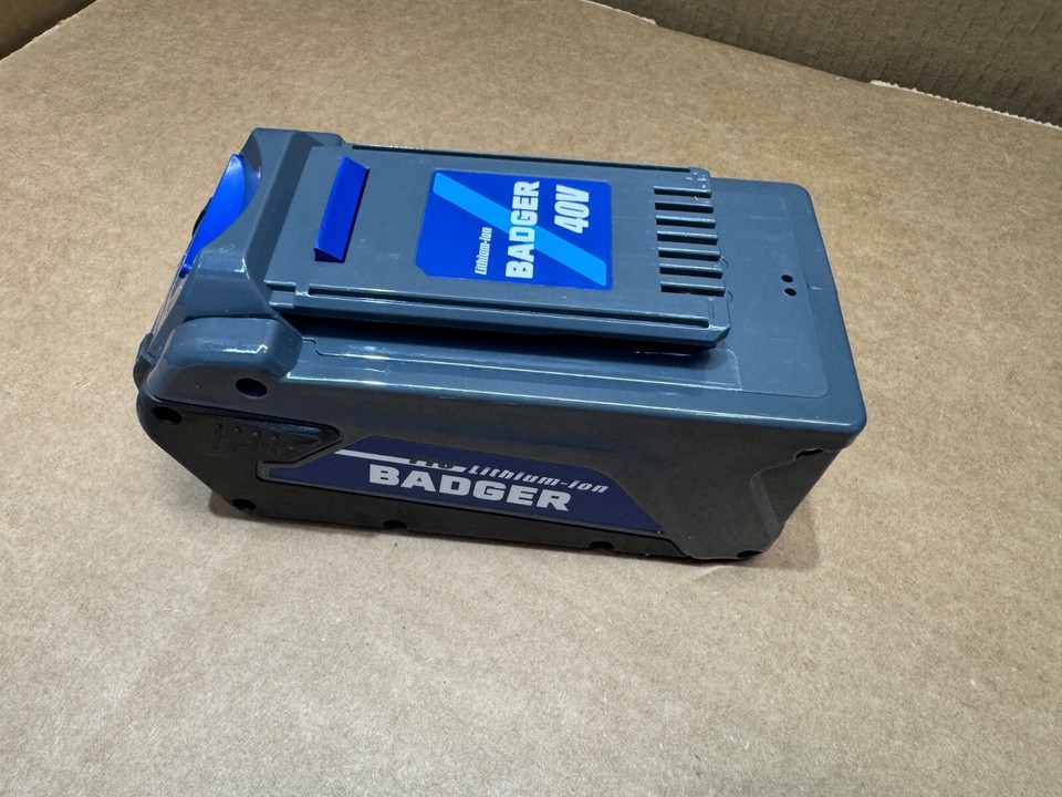 BADGER [WB40V2.0AHB] 4.0AH 40V BLUE RECHARGEABLE LI-ION BATTERY | eBay
