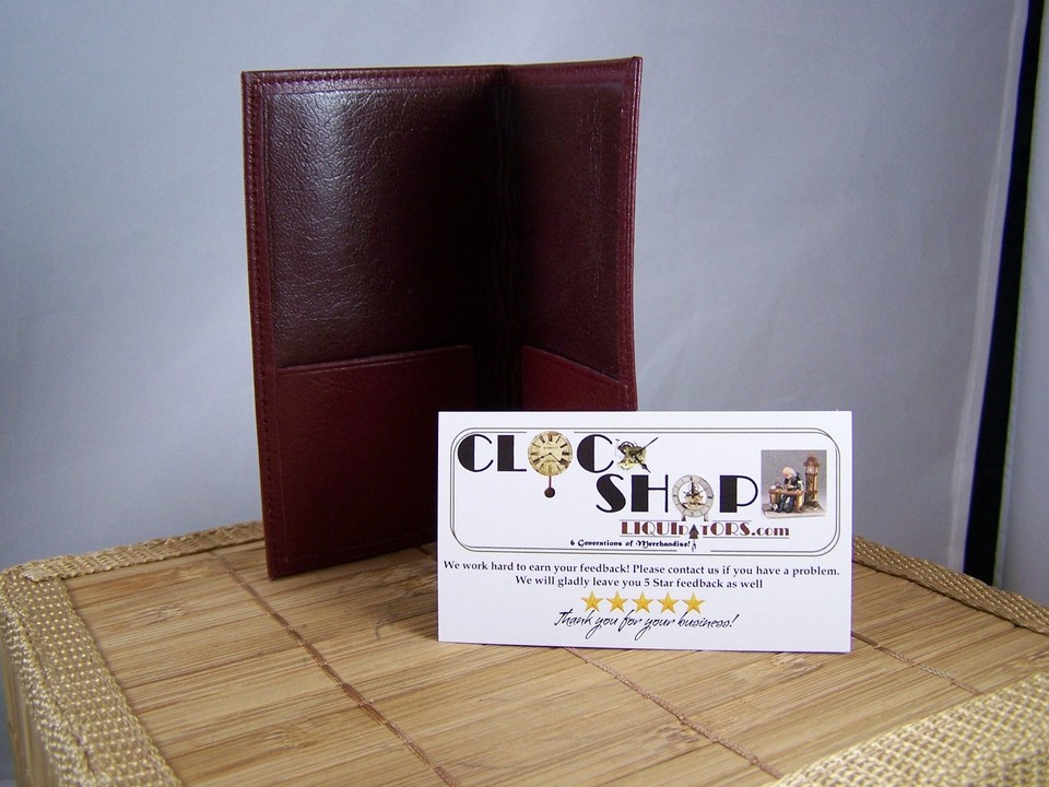 Piaget Maroon Leather Wallet Unisex Men Women Anyone | eBay