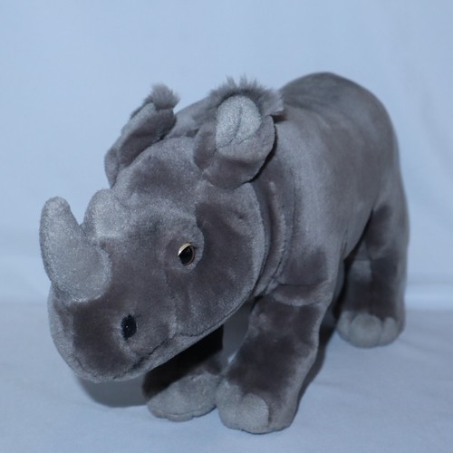 GANZ Webkinz Signature Endangered Black African Rhino 13" Plush - No ...