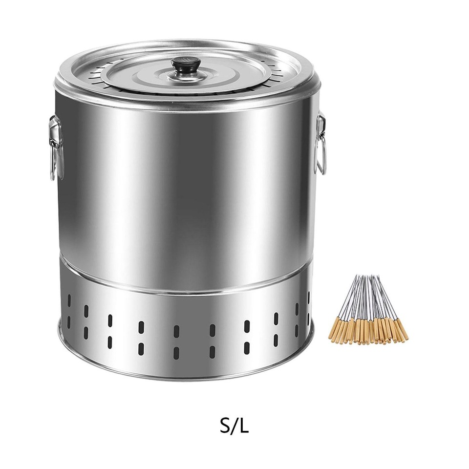 Barbecue Bucket Grill Durable BBQ Charcoal Grill for Grilling Backyard ...