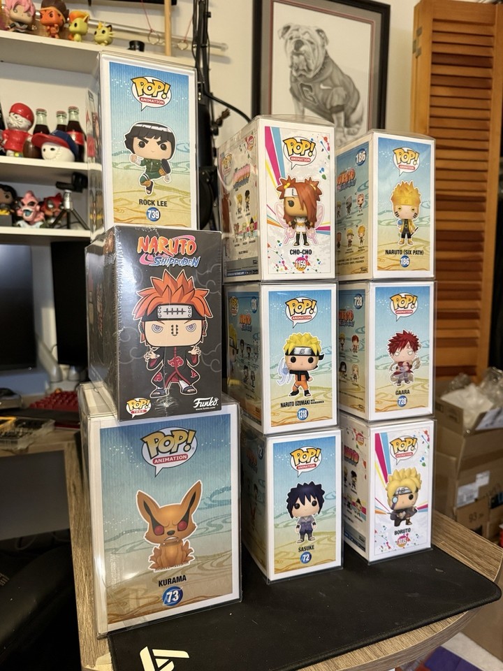 Funk Pop Lot Anime Naruto 9 Figures, Mint, In Pop Protectors, free ...