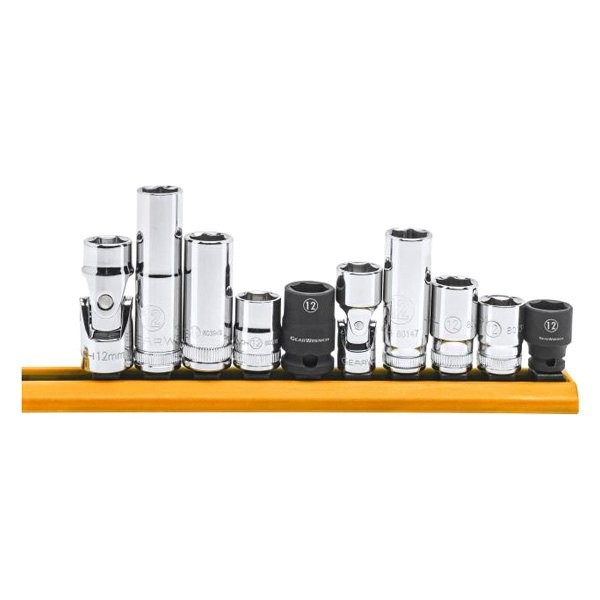 GearWrench Mixed Drive Size 6-Point Metric Standard Socket Set 10 ...