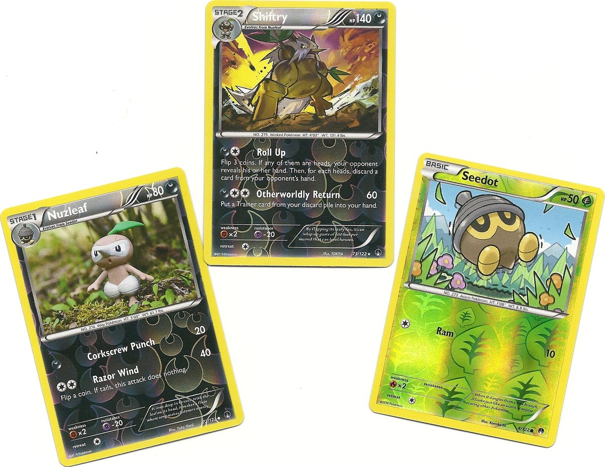 Seedot Evolution Chart RARE SHIFTRY+NUZLEAF+SEEDOT 3 XY BREAKPoint