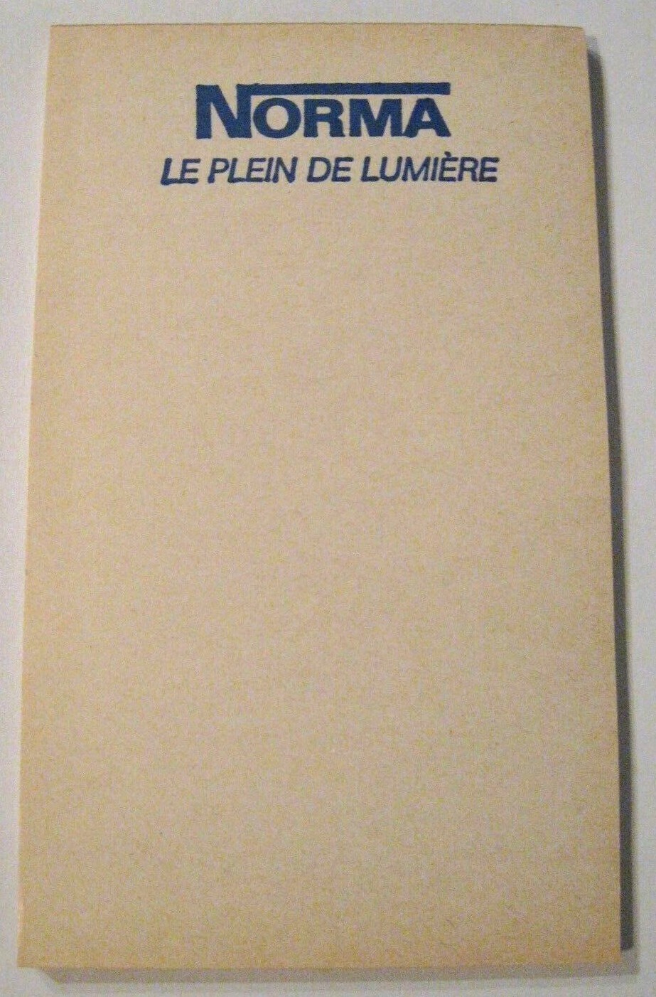 Notebook Of Facturettes Lamp Norma Bulb - The Plein Light - Race Auto ...