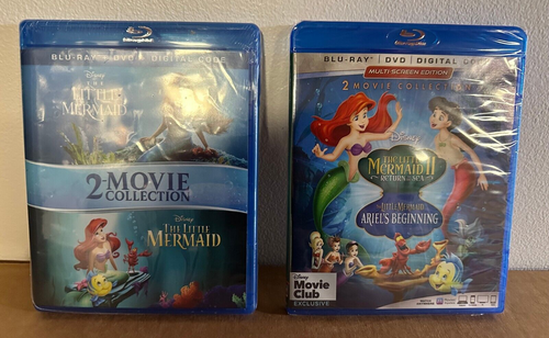 The Little Mermaid 2-Movie Collection (Blu-ray, 2023) for sale online ...