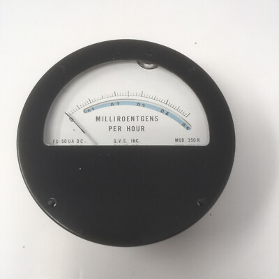 NEW QVS Inc. Roentgen Meter FS=50UADC 350R Geiger Counter Dial | eBay