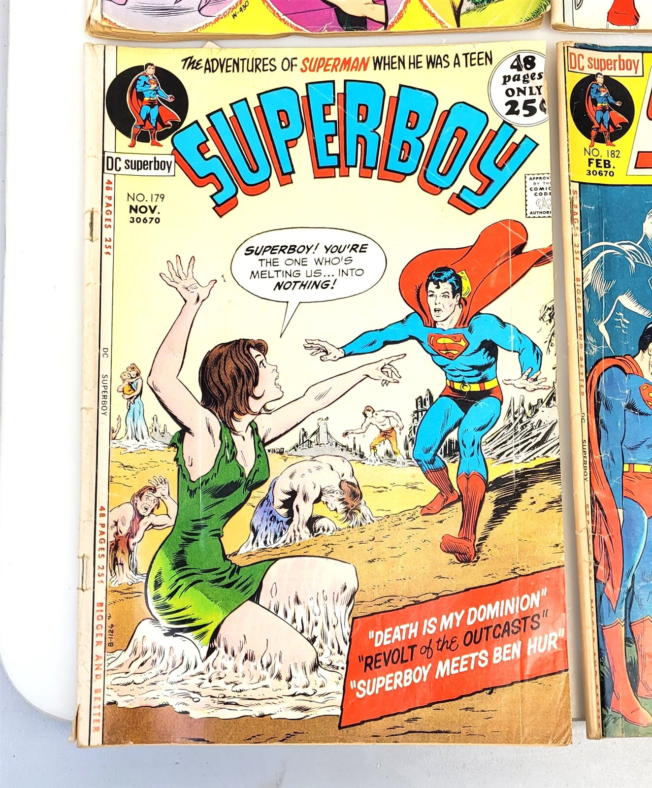 6 - 1970's DC Comics Giant Superboy Superman #165 #177 #178 #179 #182 ...