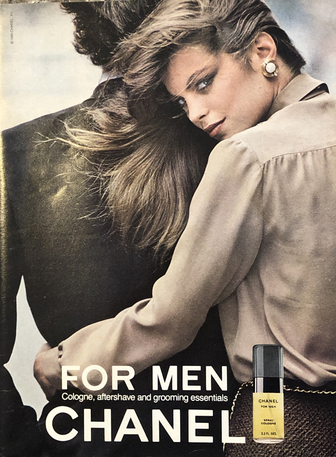 1980 Chanel For Men Spray Cologne VTG 80s PRINT AD Advertising ...
