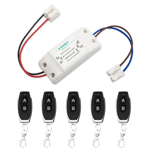 RF Wireless Smart Light Switch Relay Module 110V 220V + 433mhz AB ...