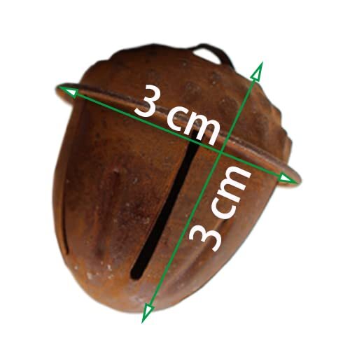 20 pc Country Primitive Rusty Acorn Jingle Bells Rustic Rusty Acorn ...