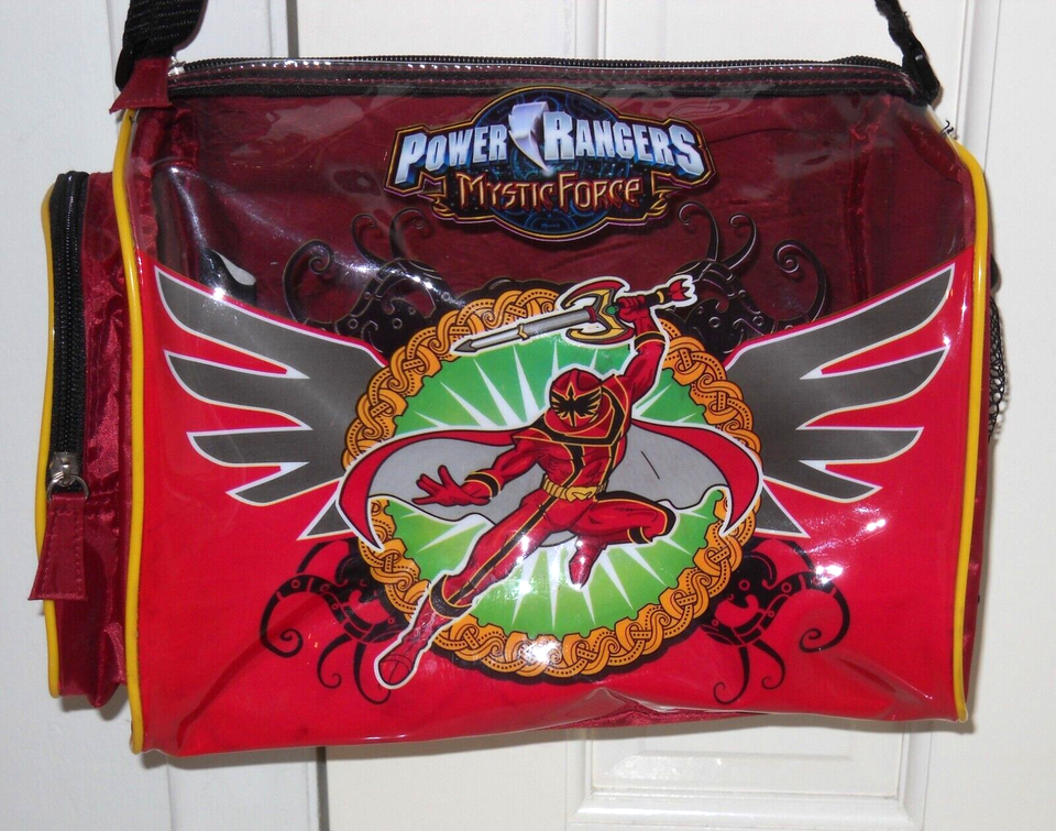 Vtg Power Rangers Mystic Force Soft Lunch Box Adjustable Shoulder Strap ...
