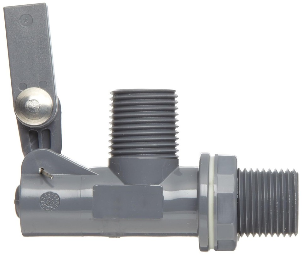 Kerick Valve PT050525 PVC Float Valve, Tank Mount, 12.5 gpm at 60 psi ...