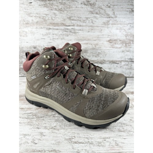 Women's Keen Terradora II Brown Mid Waterproof Hiking Boots Sz 7 ...