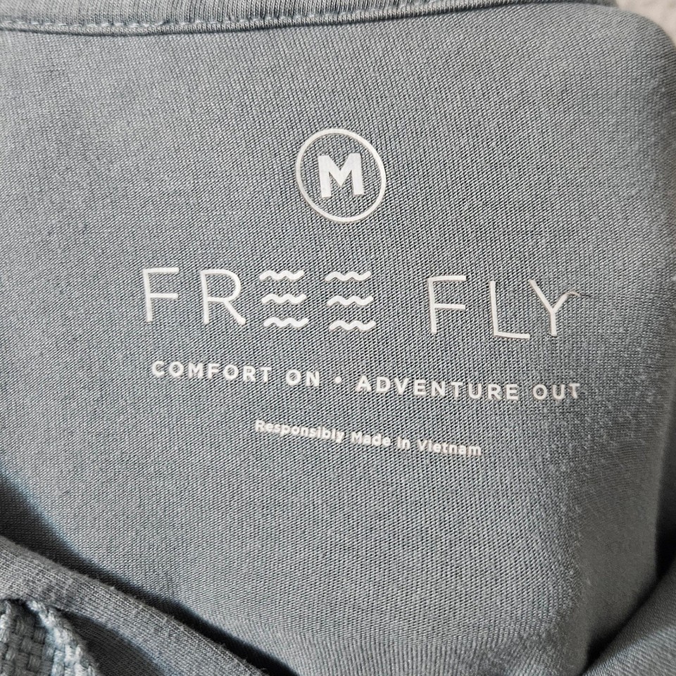 Free Fly Womens Bamboo Performance Hoodie Pullover Blue Green Size ...