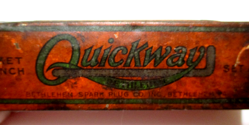 Vintage Quickway Bethlehem spark plug co. Socket Wrench Full Set in ...