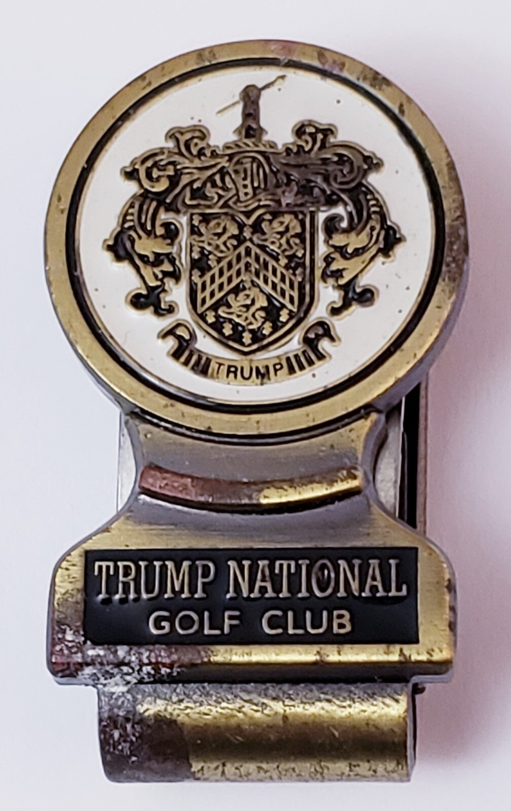 Vintage Trump National Golf Club Money Clip Brass Tone Black & White ...