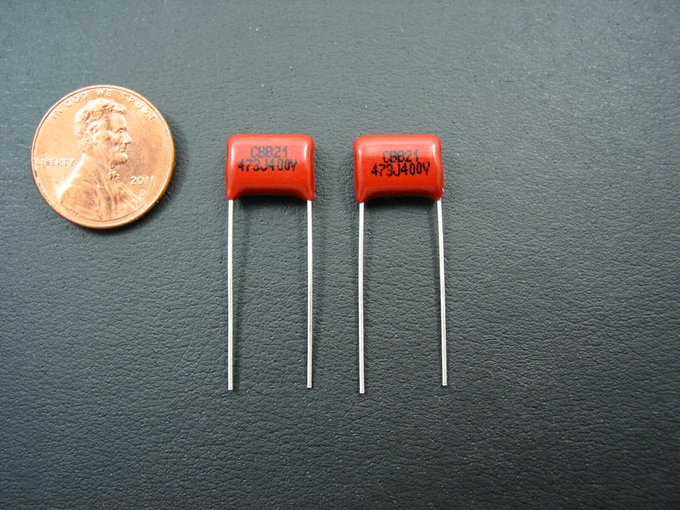 2 Pcs .047uf 400v Guitar CBB Polypropylene Tone Capacitor 473 47nf 473J ...