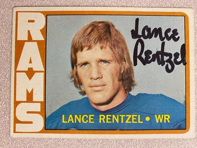 Lance Rentzel signed LOS ANGELES RAMS card 1972 Topps | eBay