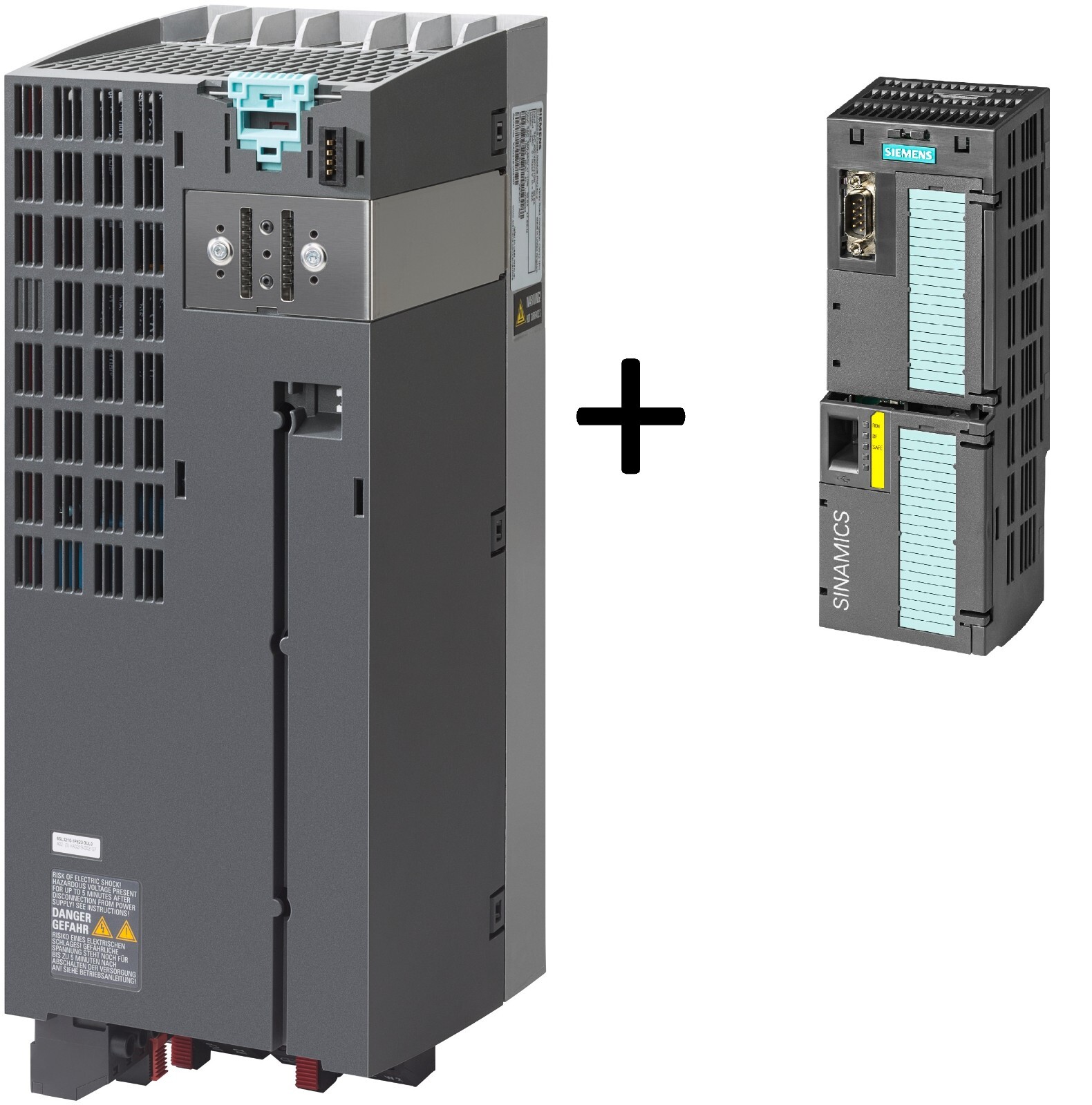 SIEMENS SINAMICS POWER MODULE PM240-2 15kW 20HP + control unit G120 ...