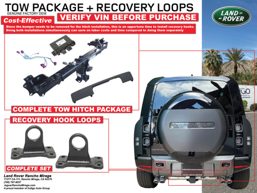 2020-2025 Land Rover DEFENDER Towing Receiver + Complete Wiring Combo ...