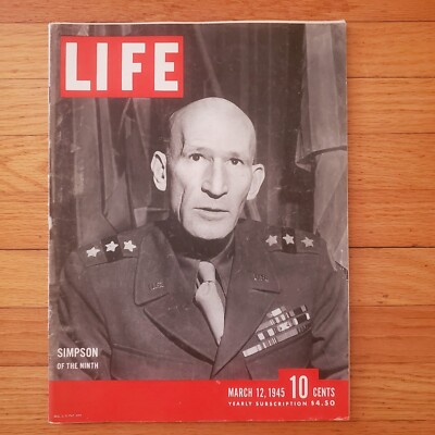 Life Magazine WWII William Simpson Allies Rhine Marines Iwo Jima March ...