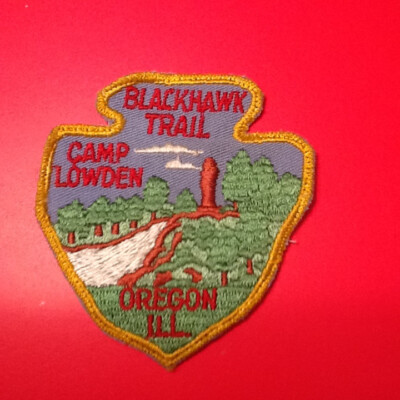 TRAIL PATCH / " BLACKHAWK TRAIL " CAMP LOWDEN Oregon Boy Scout BSA A121 ...
