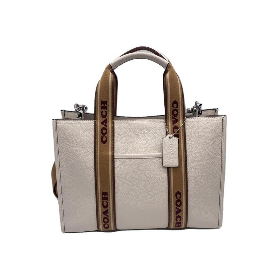 COACH Smith Tote Bag CM067 Leather Beige 424629 Womens | eBay