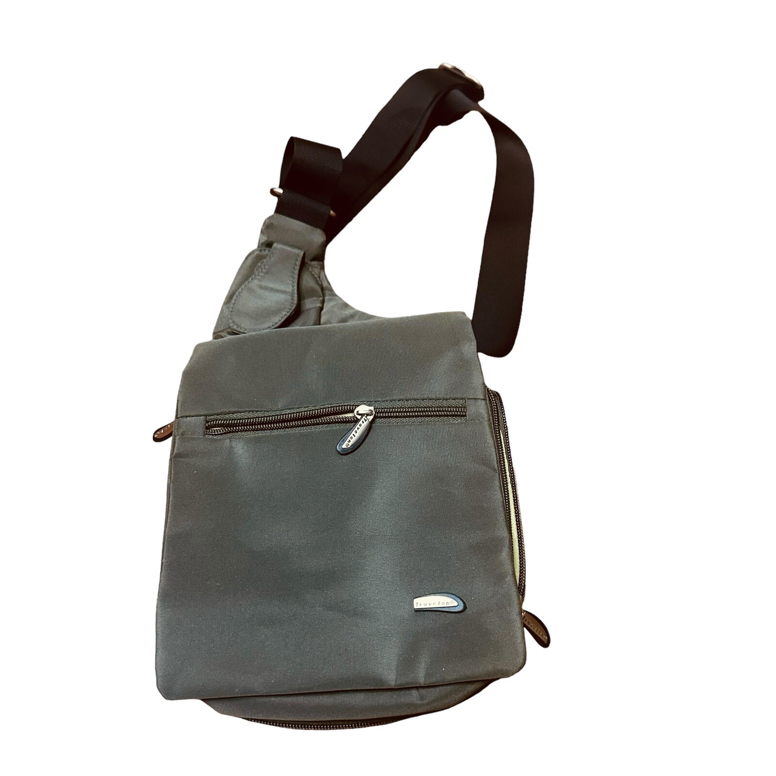 Travelon Crossbody Bag Purse Army Olive Green Nylon E… - Gem