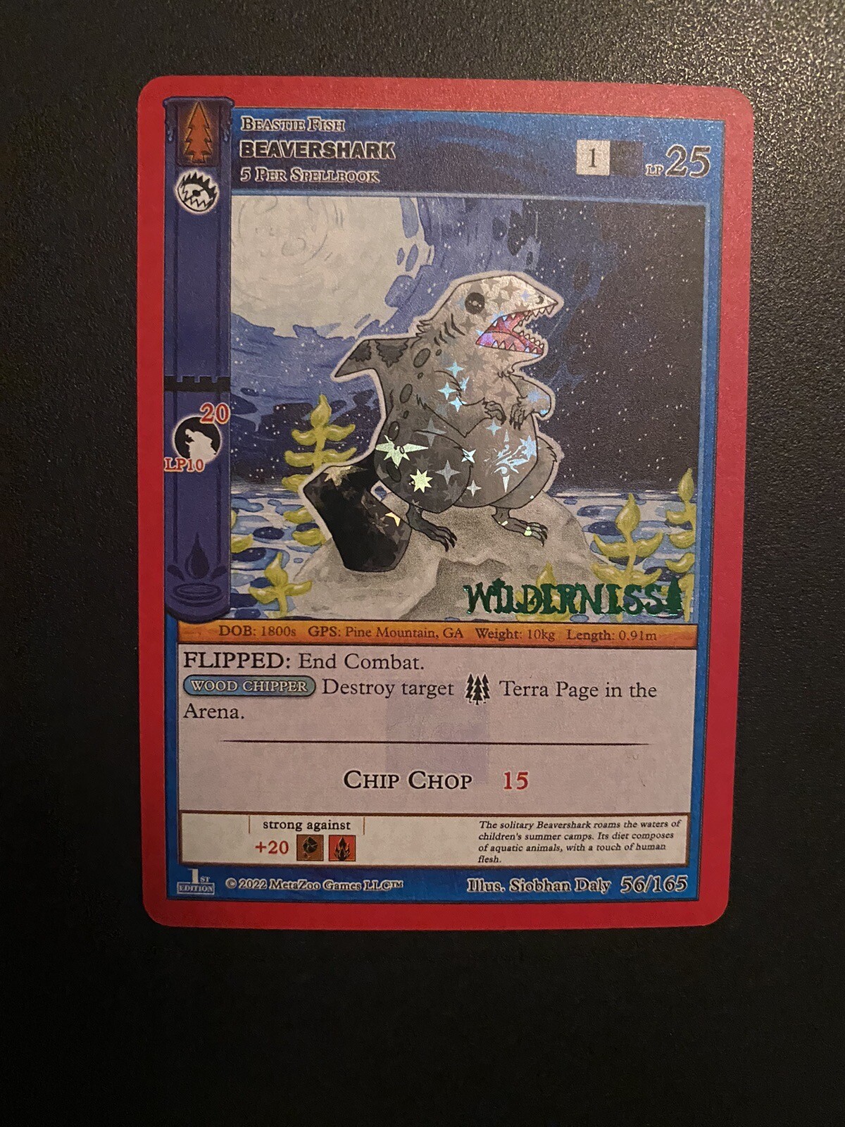 Metazoo Wilderness Spoiler Stamp - Beaver Shark - Reverse Holo 56/165 ...