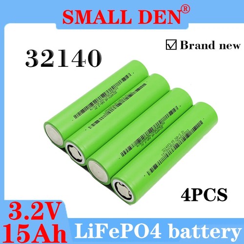 4PCS New 3.2V 15Ah 32140 Lifepo4 battery 5C High power diy 12v 24v 36v ...