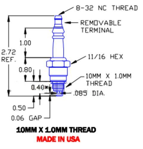 Gas Igniter Replacement for Auburn I-101, Champ UY-6, Crown CA500 ...