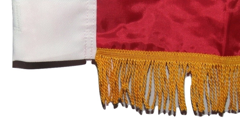 3x5 Embroidered Sewn USA American Gold Fringe Sleeve 300D Nylon Flag 3 ...