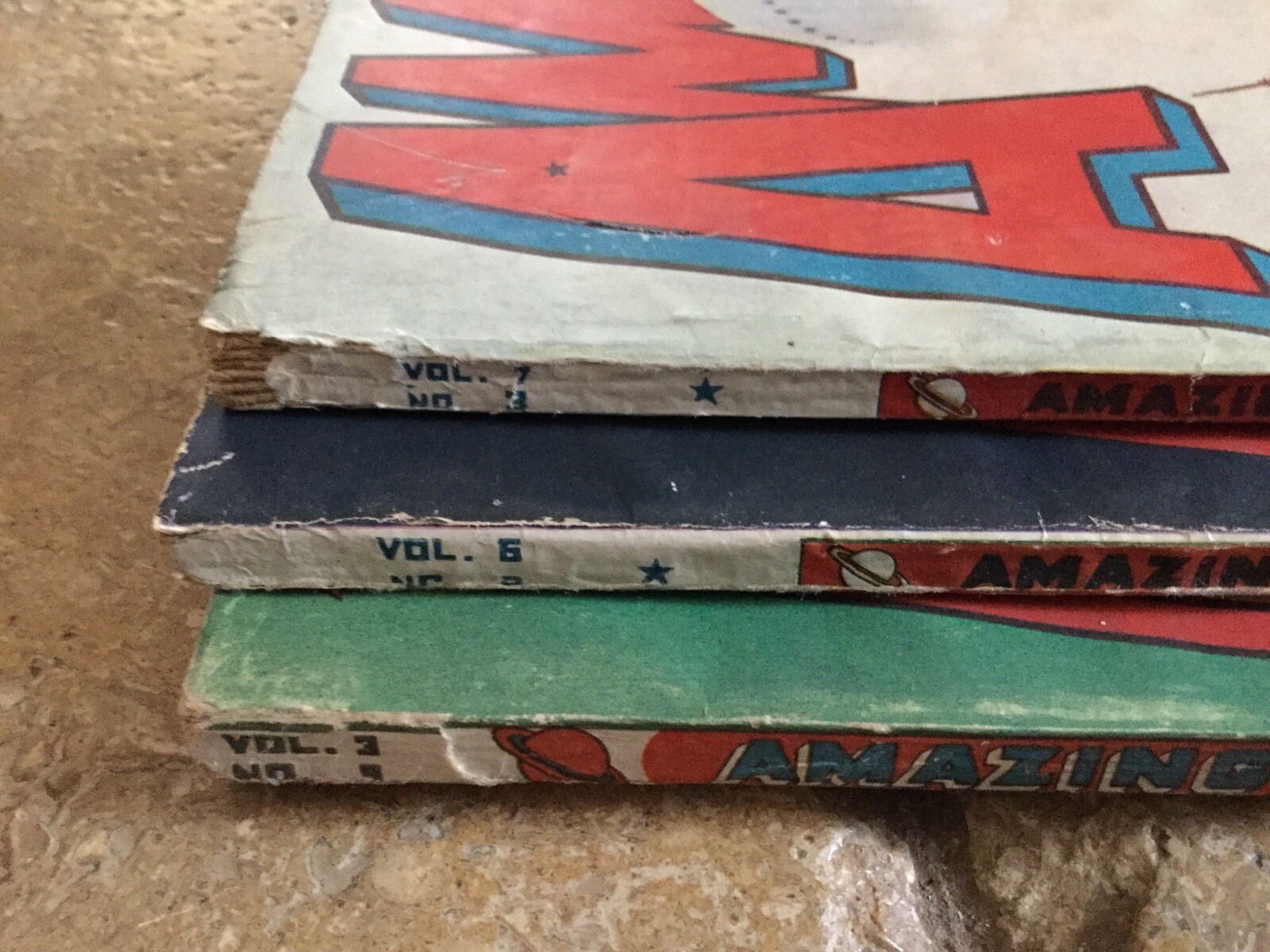 Amazing Stories Pulp Magazine Lot of 3 Original 1928 1931 1932 ...