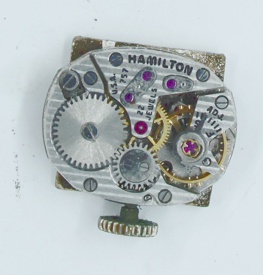 Hamilton Wristwatch Movement 22J Antique Ladies 757 Running | eBay