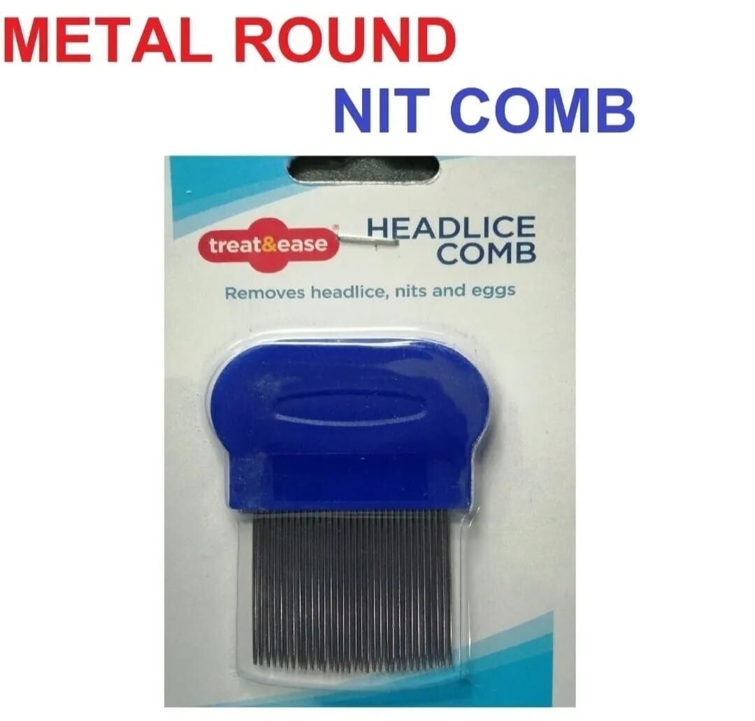 Metal+Round+Nit+Comb+Hair+Fine+Tooth+Toothed+Remove+Gritty+Nitty+HEAD ...