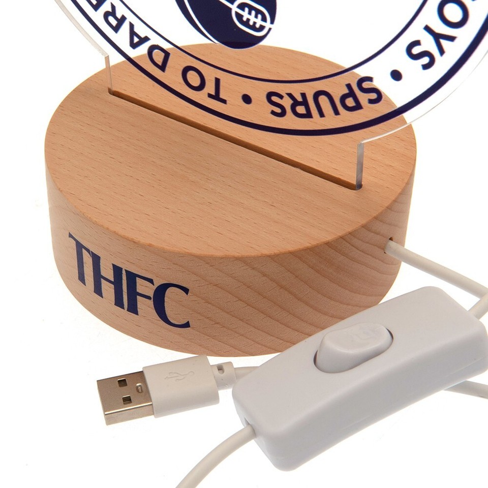 Tottenham Hotspur Spurs FC LED Official Crest Light Lamp Christmas Gift ...