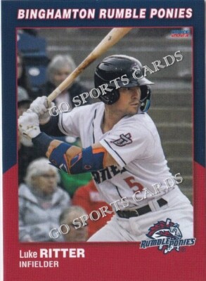 2023 Binghamton Rumble Ponies Luke Ritter RC Rookie Mets Minor League ...